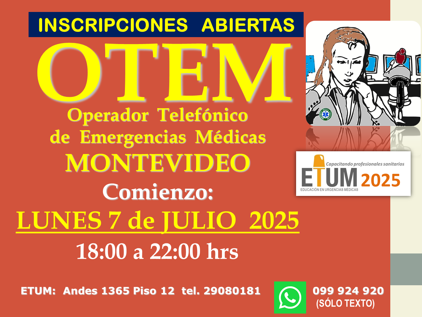 Operador Telefónico de Emergencias Médicas (OTEM) – ETUM
